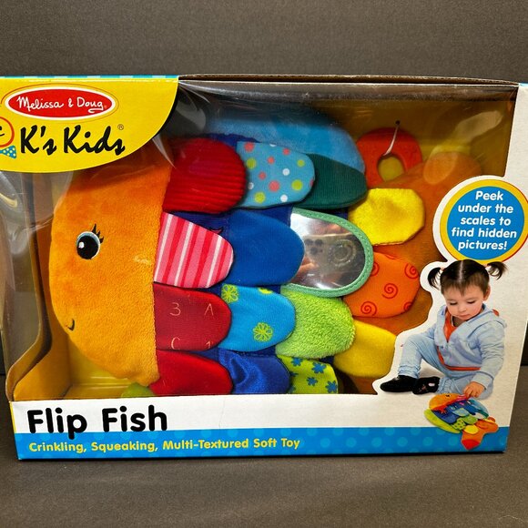 Melissa & Doug | Other | Melissa Doug Flip Fish Tummy Time Sensory ...